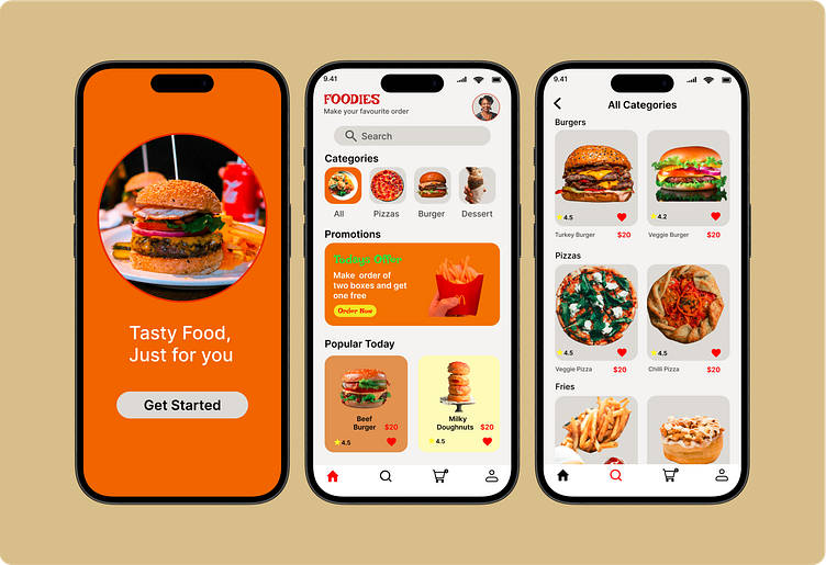 A Classic Fast food mobile app by Azubuike Chris on Dribbble