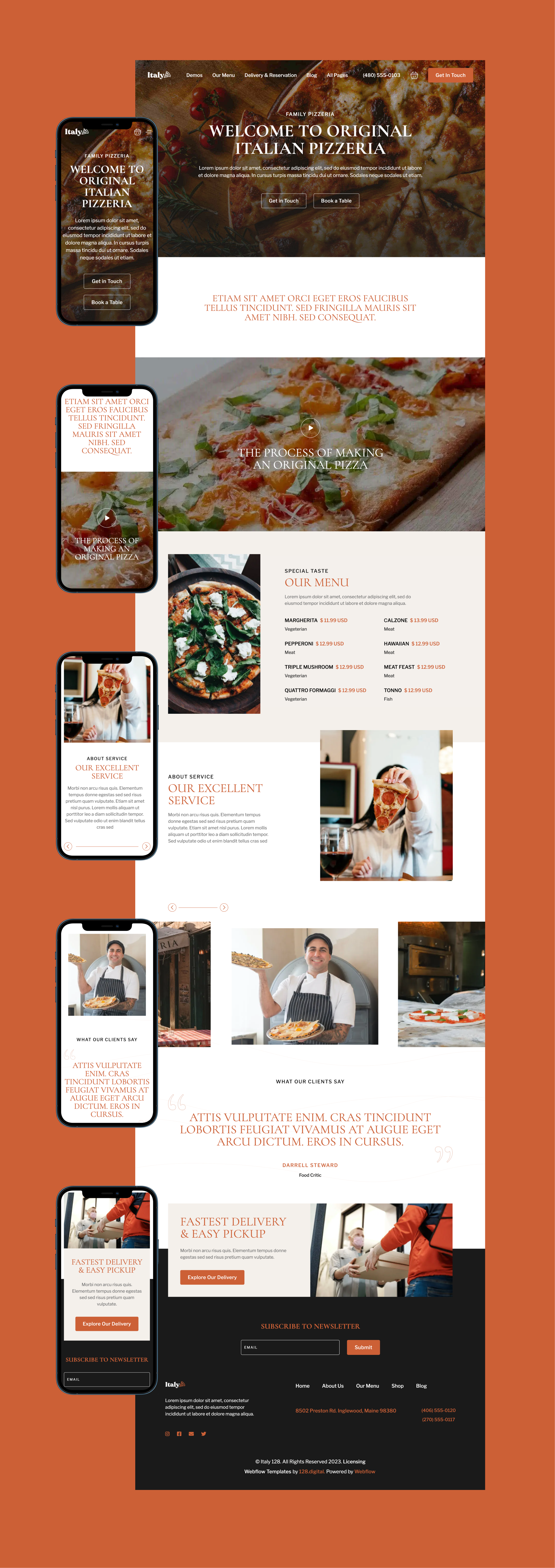 Pasta Website Template designs, themes, templates and downloadable ...