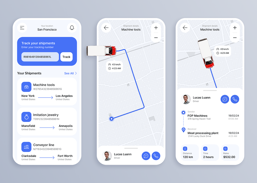 Logistic Delivery Mobile App by Design & Development Team on Dribbble