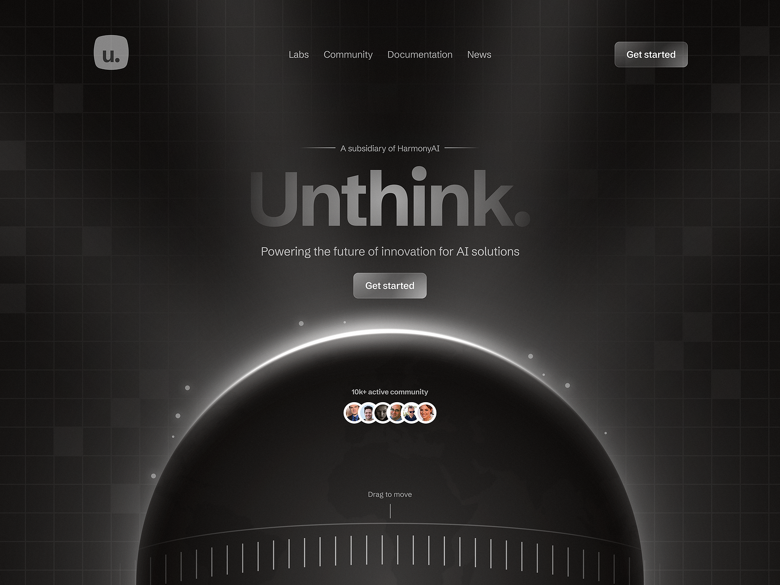 Unthink Hero Section by Aduragbemi Oroja on Dribbble