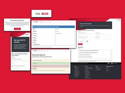 IELTS idp - Website Design and Develop Results Portal by Aftab Ali on Dribbble