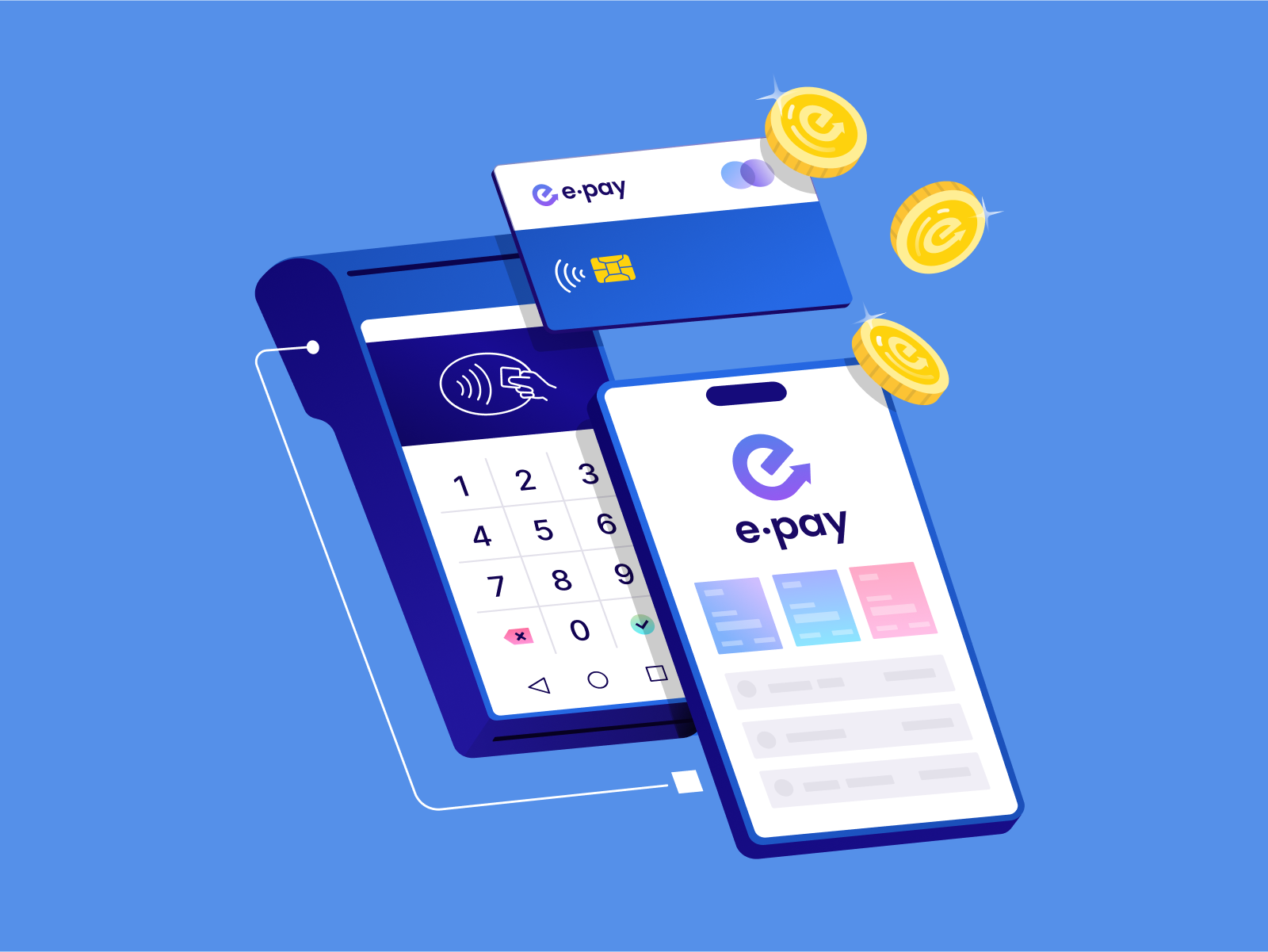 Banking Easy Payment Epay - Landing Page Illustration by Pixelz on Dribbble