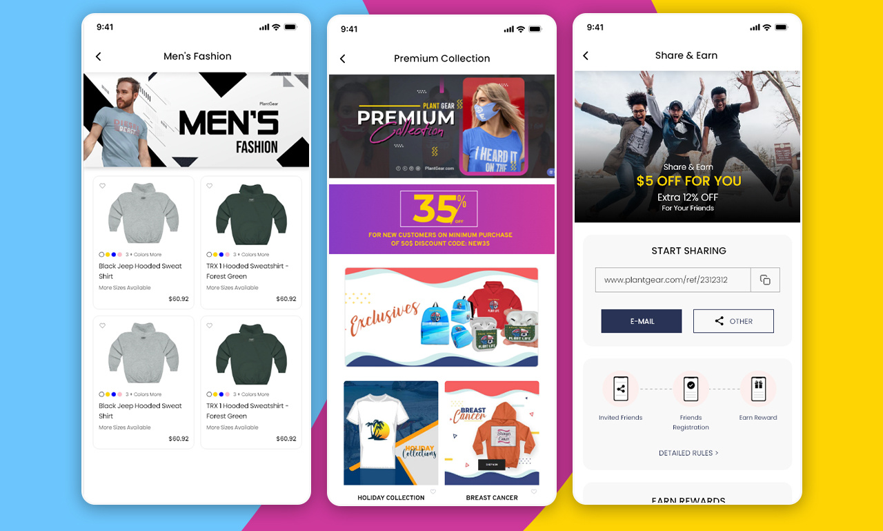 Plant Gear - Ecommerce Mobile App UI Design by Aftab Ail on Dribbble