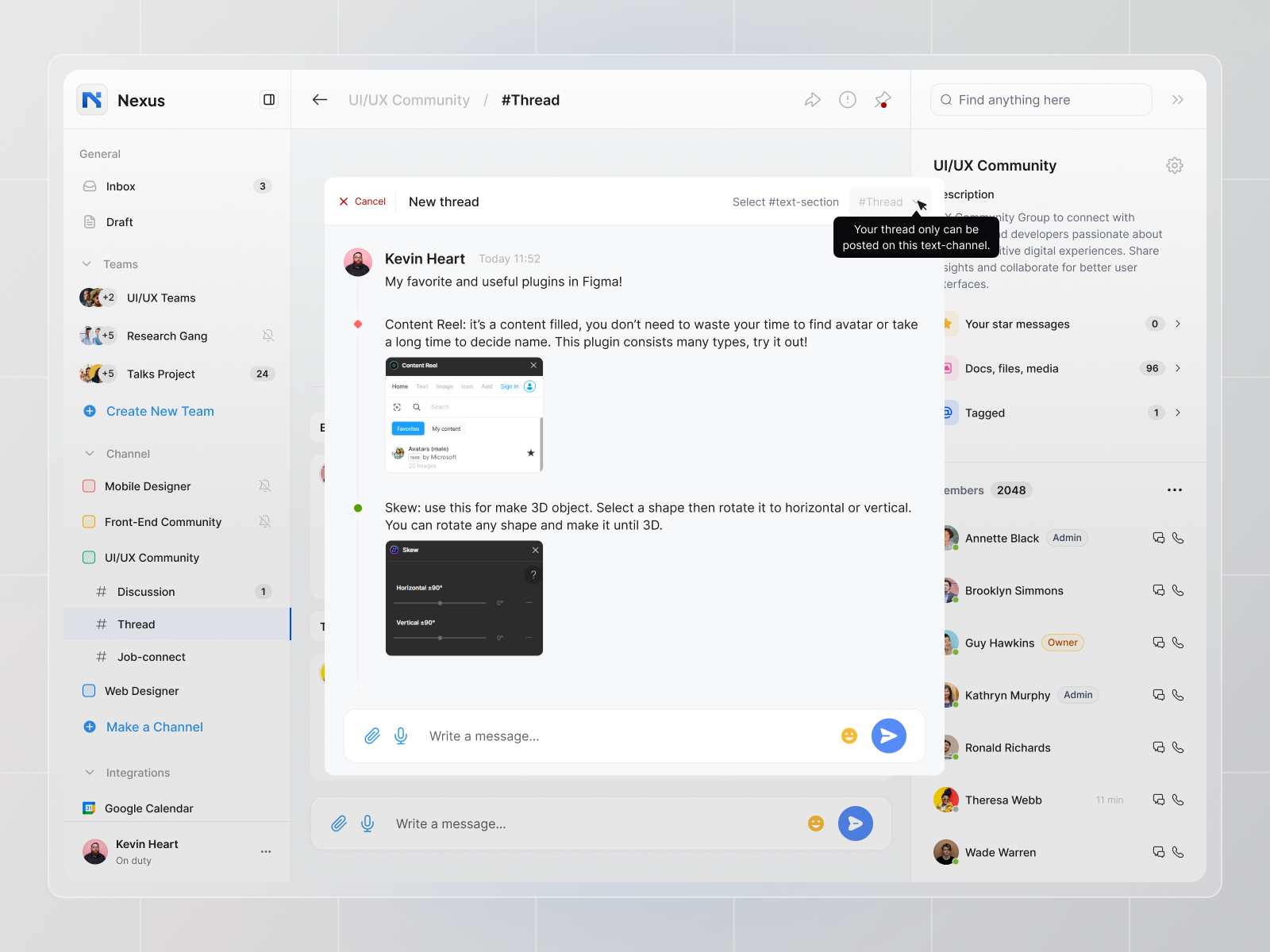 Create New Thread by Product SAAS for UI8 on Dribbble