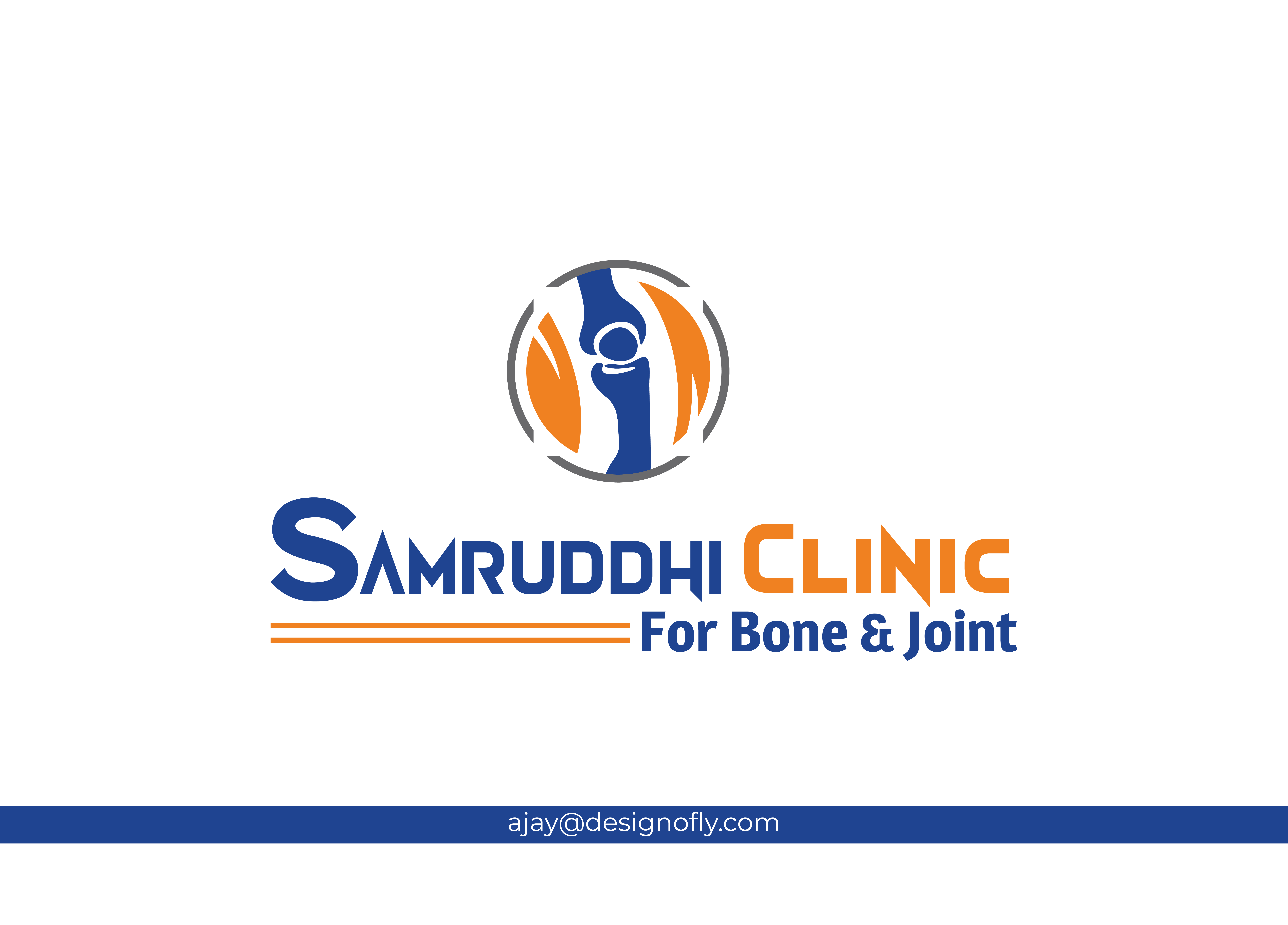 Samruddhi Clinic Logo | Bone Logo | Joint Logo | DesignoFly by ...