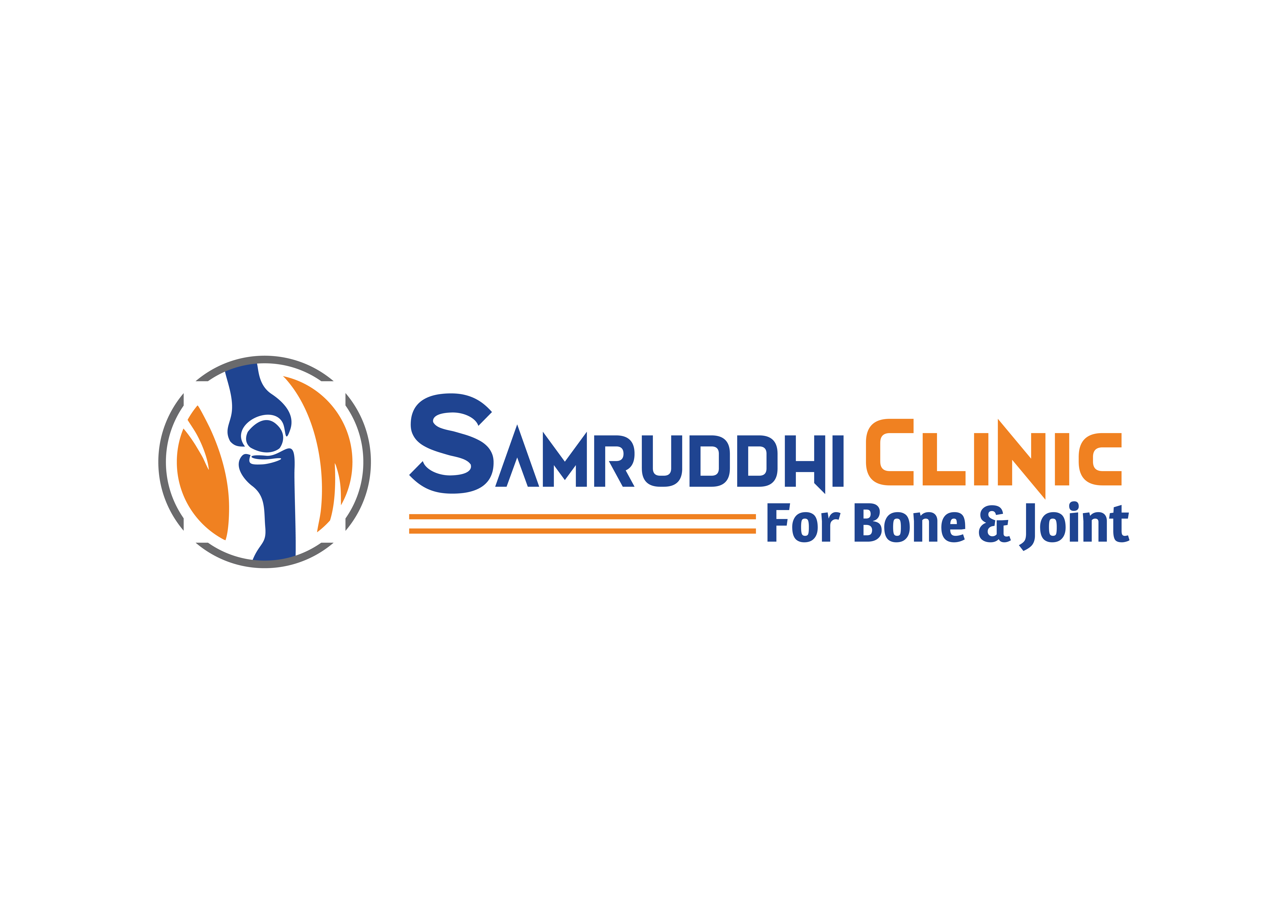 Samruddhi Clinic Logo | Bone Logo | Joint Logo | DesignoFly by ...
