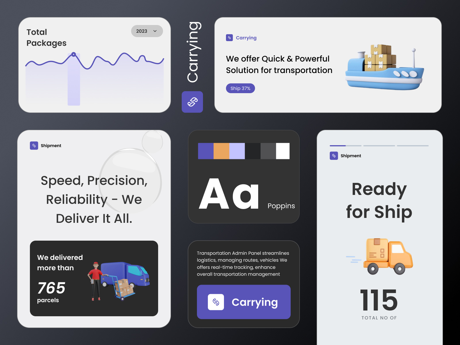 Carrying : Transportation App Dashboard🚛 by Green Apex on Dribbble
