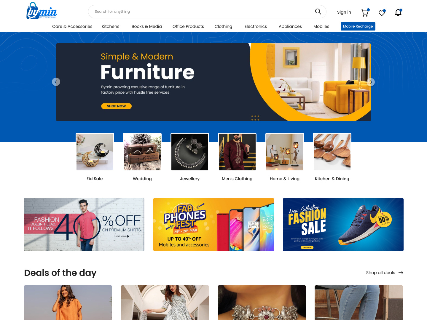 E-commerce Web UI by Akhil kumar on Dribbble