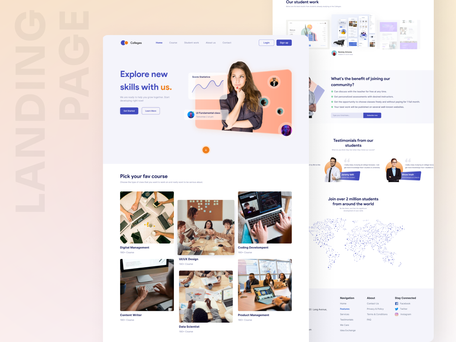 Collages - Online Course Platform by Agensip UI UX Agency on Dribbble