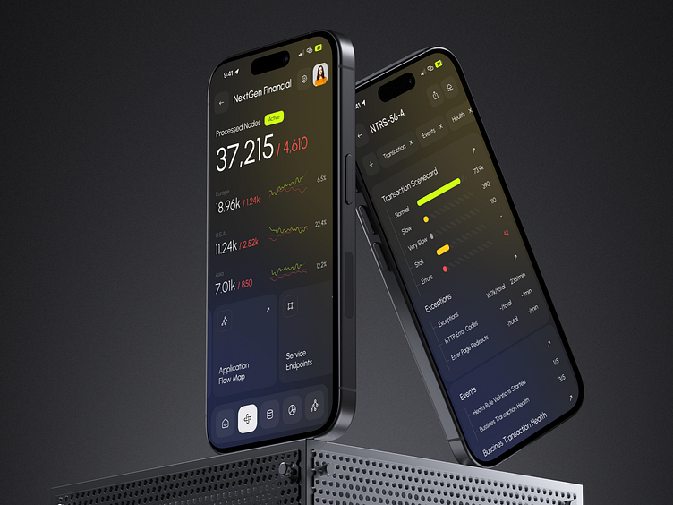Appdynamics Application Performance Dashboard By Jack R For Rondesignlab ⭐️ On Dribbble