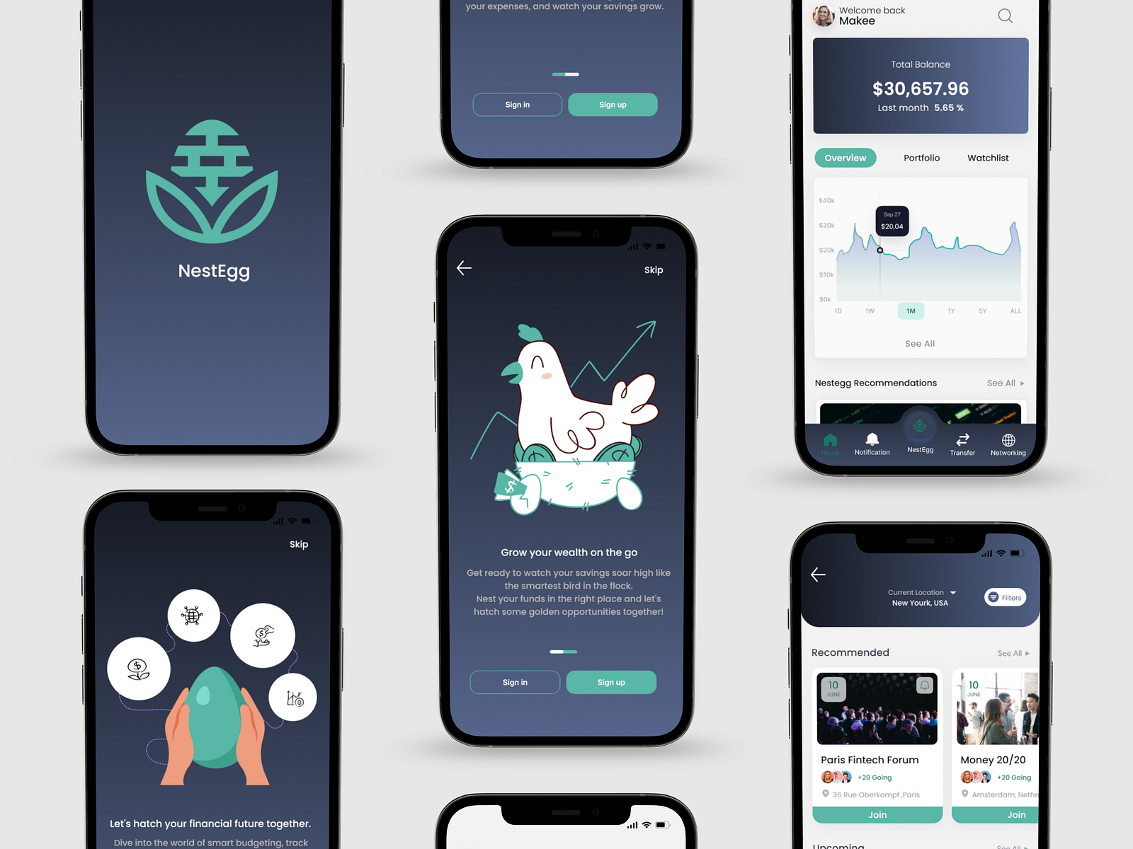 Finance Mobile App - Nest Egg by Genta Dallku on Dribbble