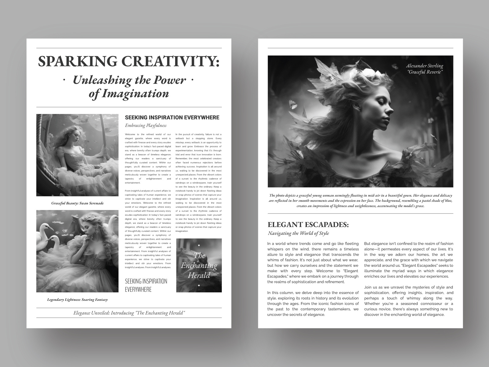 Elegant Newspaper by Gdoc on Dribbble