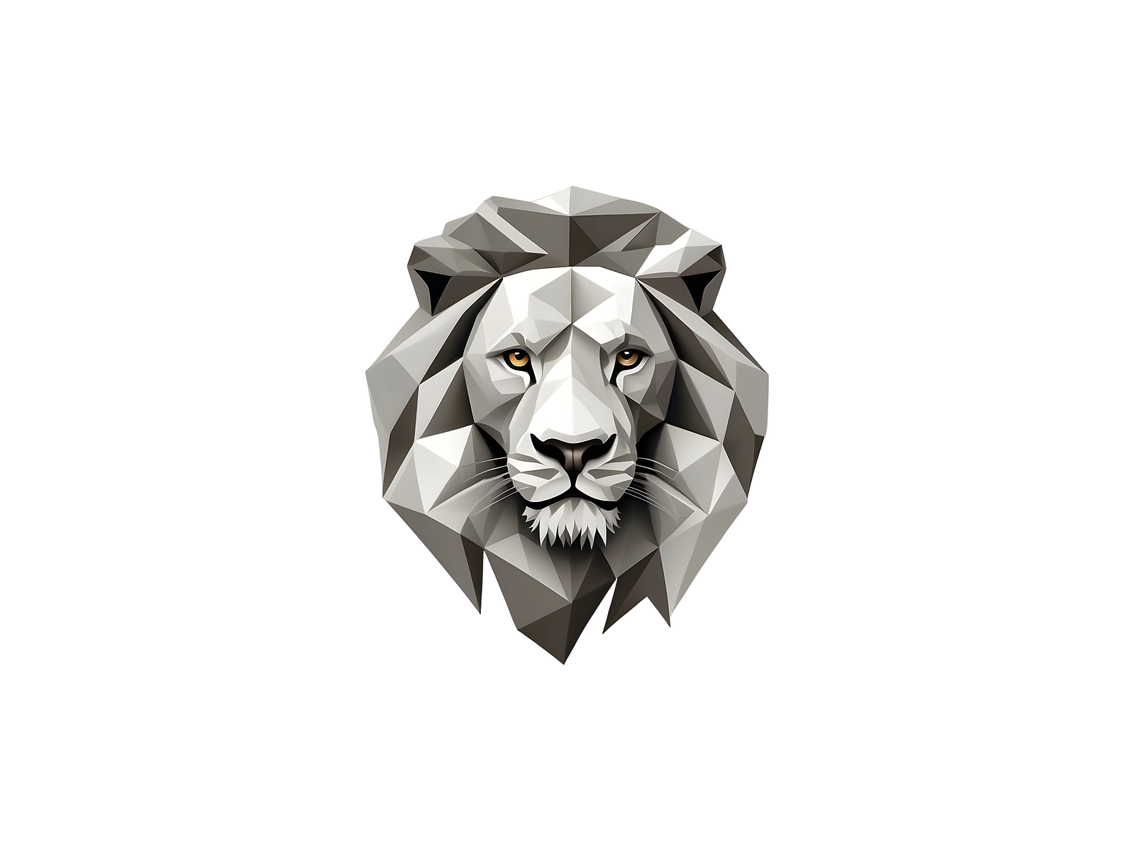 Geometric Lion Logo by Bubble Graphix on Dribbble