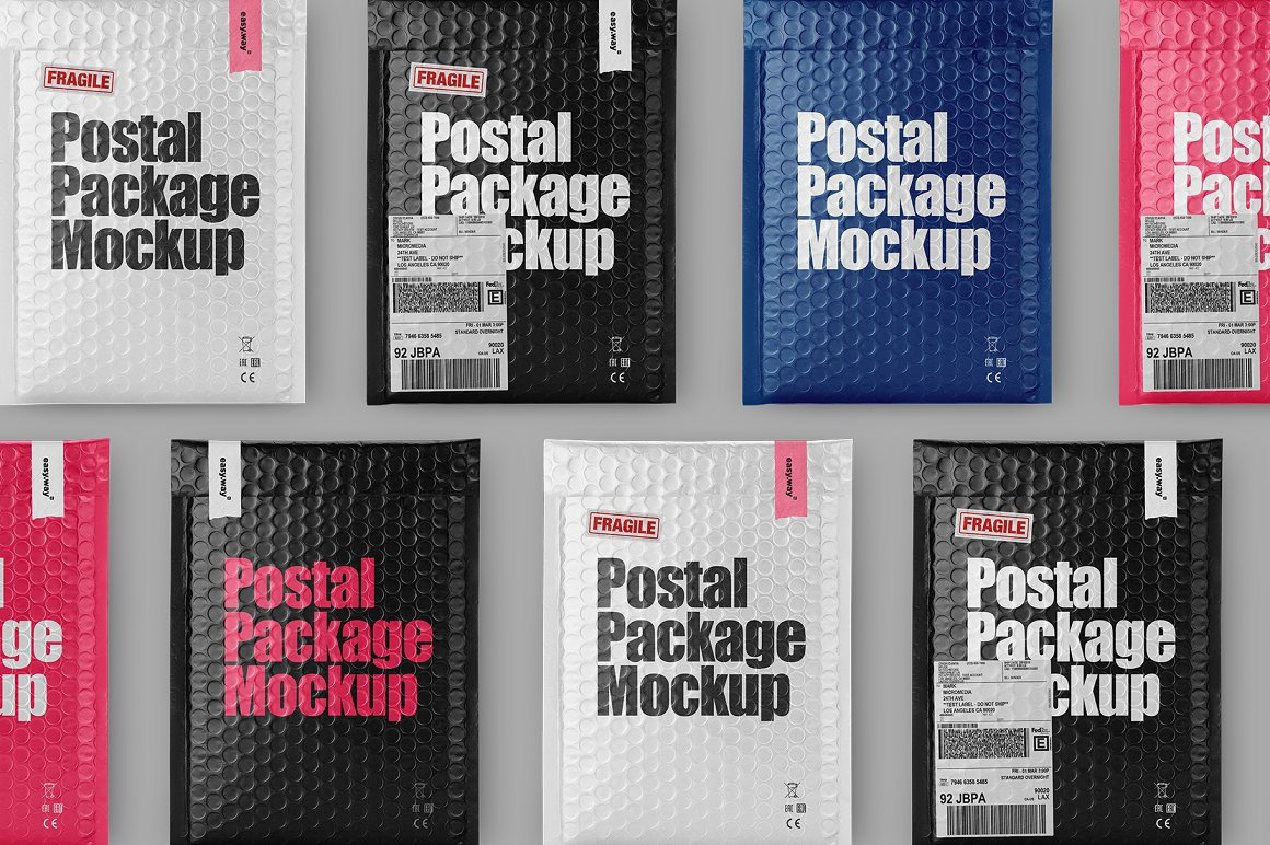 Bubbled Postal Package PSD Mockup by Best Creative Market Design on ...