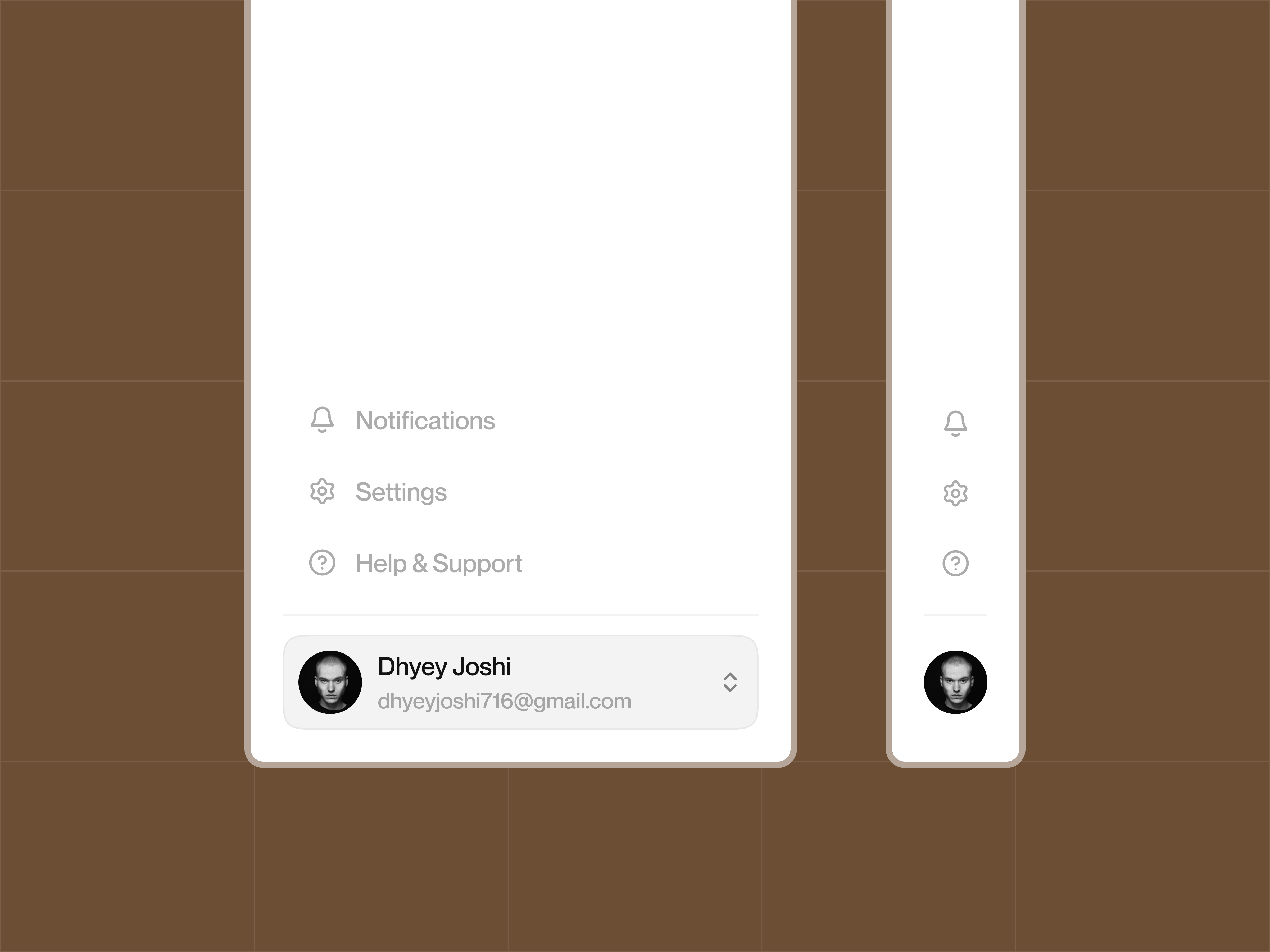 Sidebar - Expand & Collapse // Rochainx by Dhyey Joshi on Dribbble
