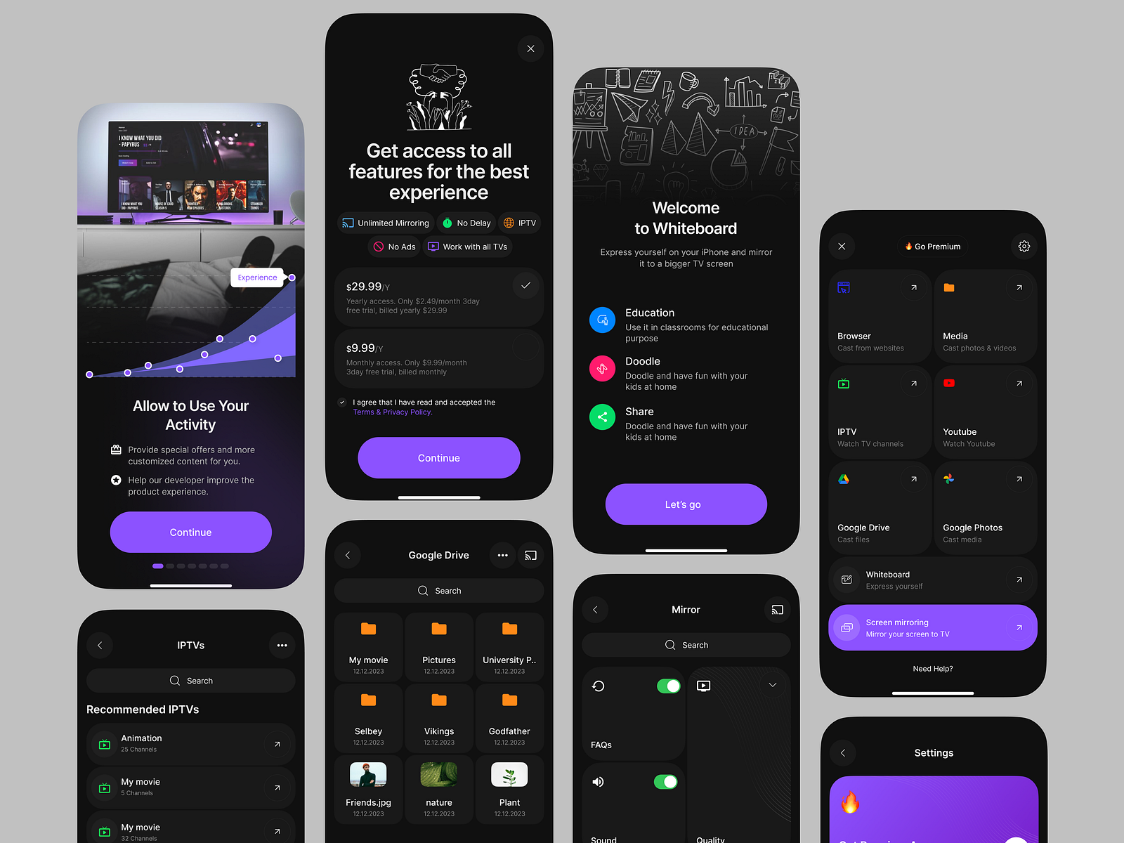Screen Mirror - Mobile App by Asad Akbar on Dribbble