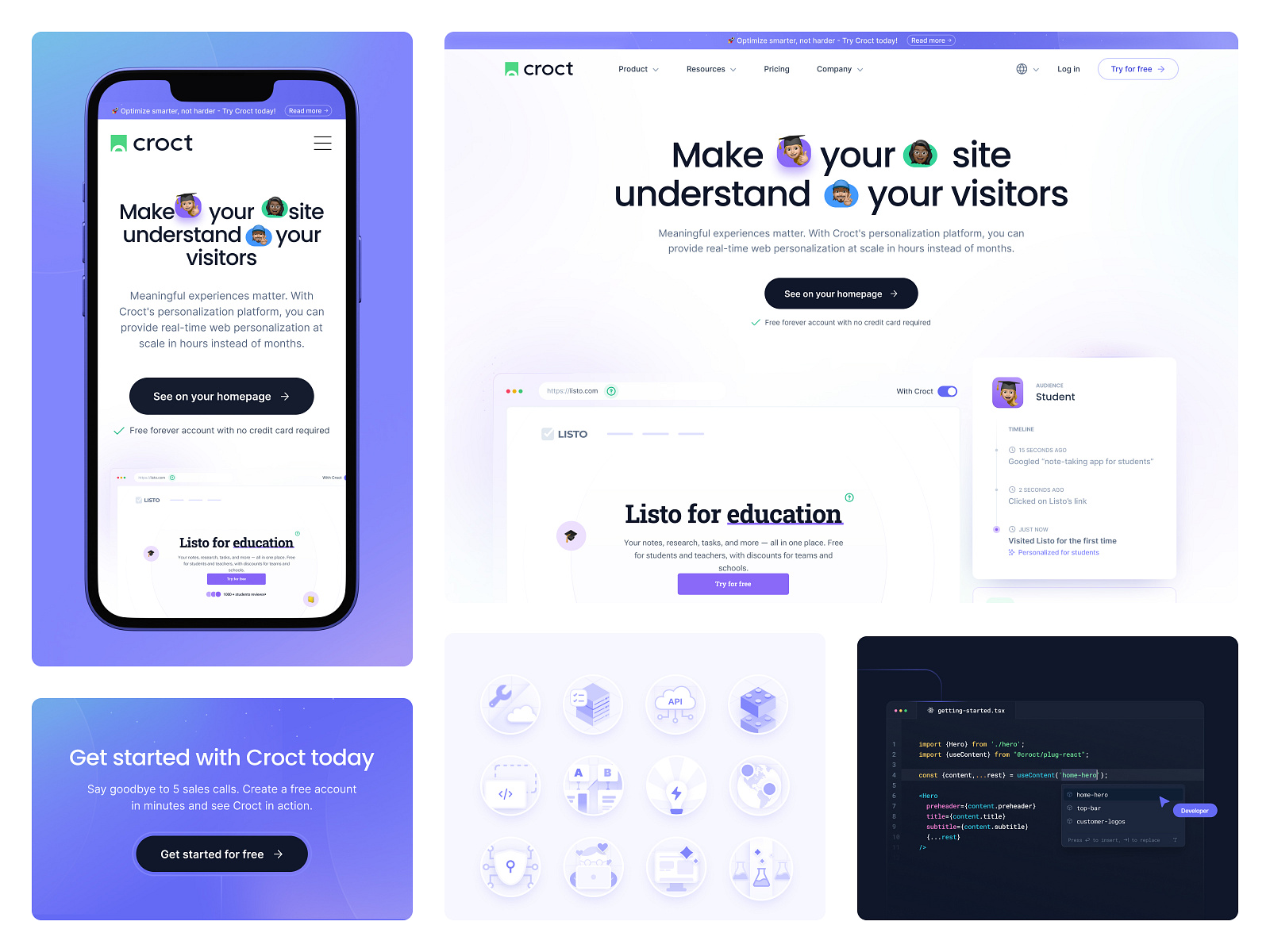 Croct - New website #01 by Insany Design on Dribbble
