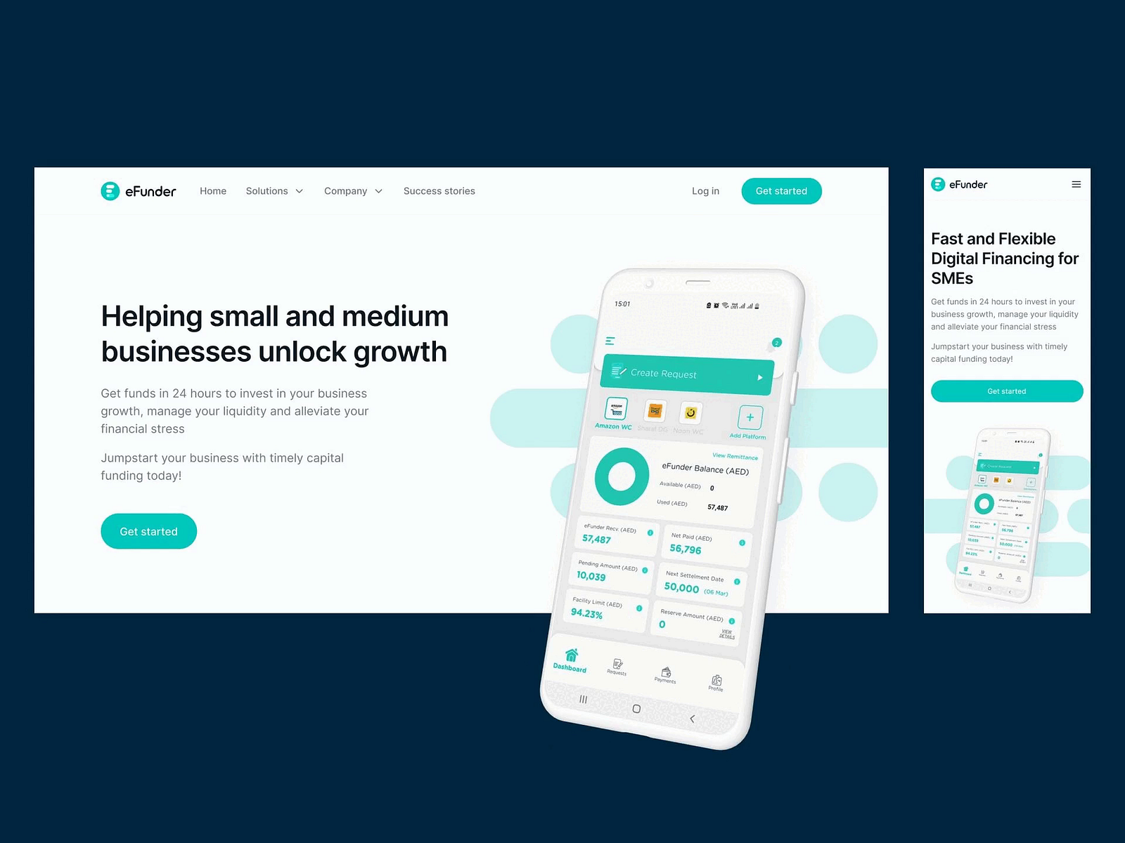 eFunder AI - Finance solutions for growth by Hady Hayman on Dribbble