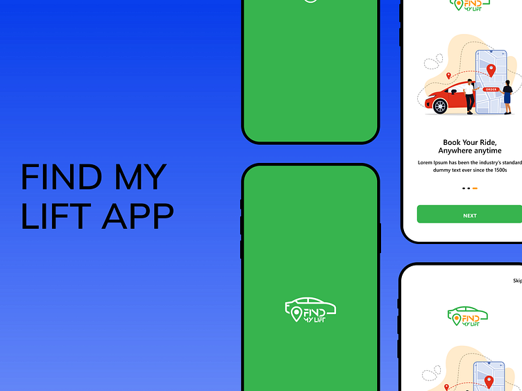Find My Lift App Ui Design by Amir Official on Dribbble