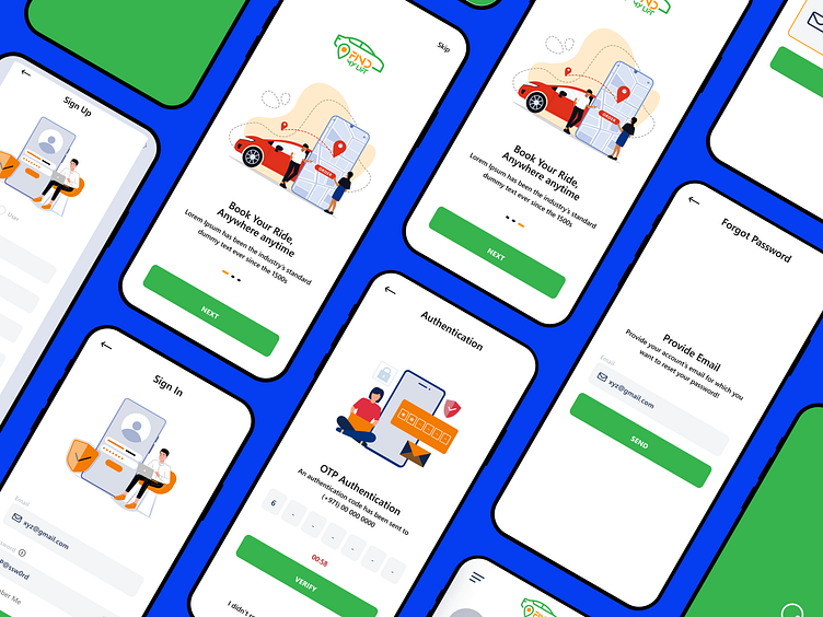 Find My Lift App Ui Design by Amir Official on Dribbble