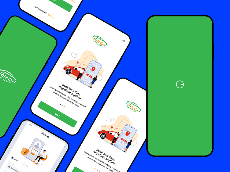 Find My Lift App Ui Design by Amir Official on Dribbble