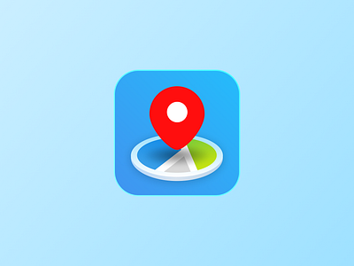 Map App Icon designs, themes, templates and downloadable graphic ...