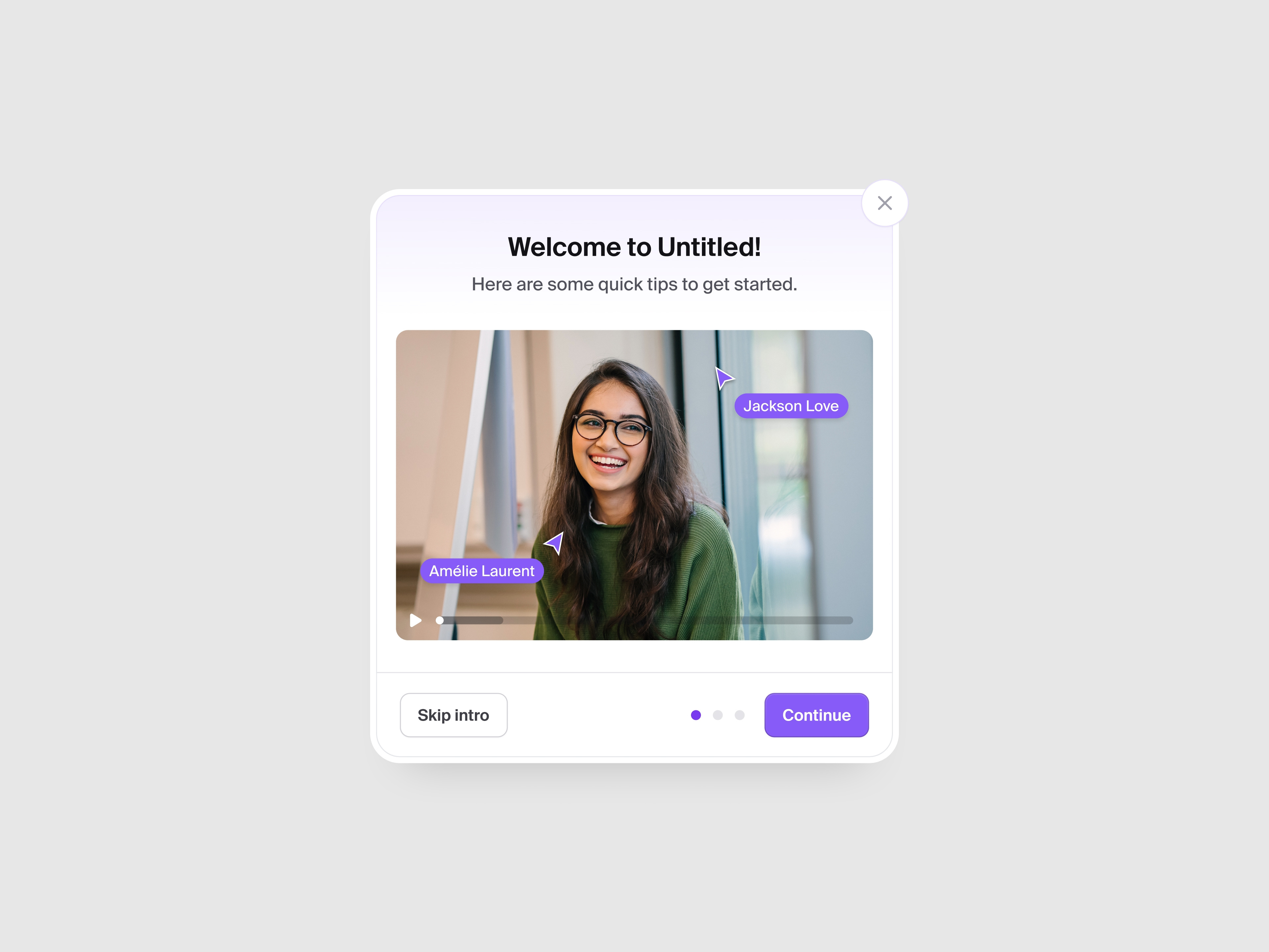 Onboarding modals — Untitled UI by Jordan Hughes® on Dribbble