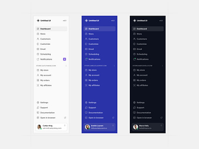 Minimal nav — Untitled UI by Jordan Hughes® on Dribbble