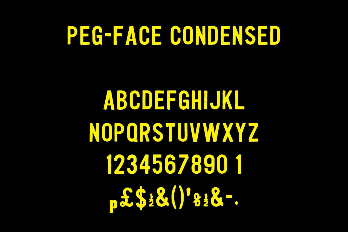 Peg-Face by Display Font on Dribbble