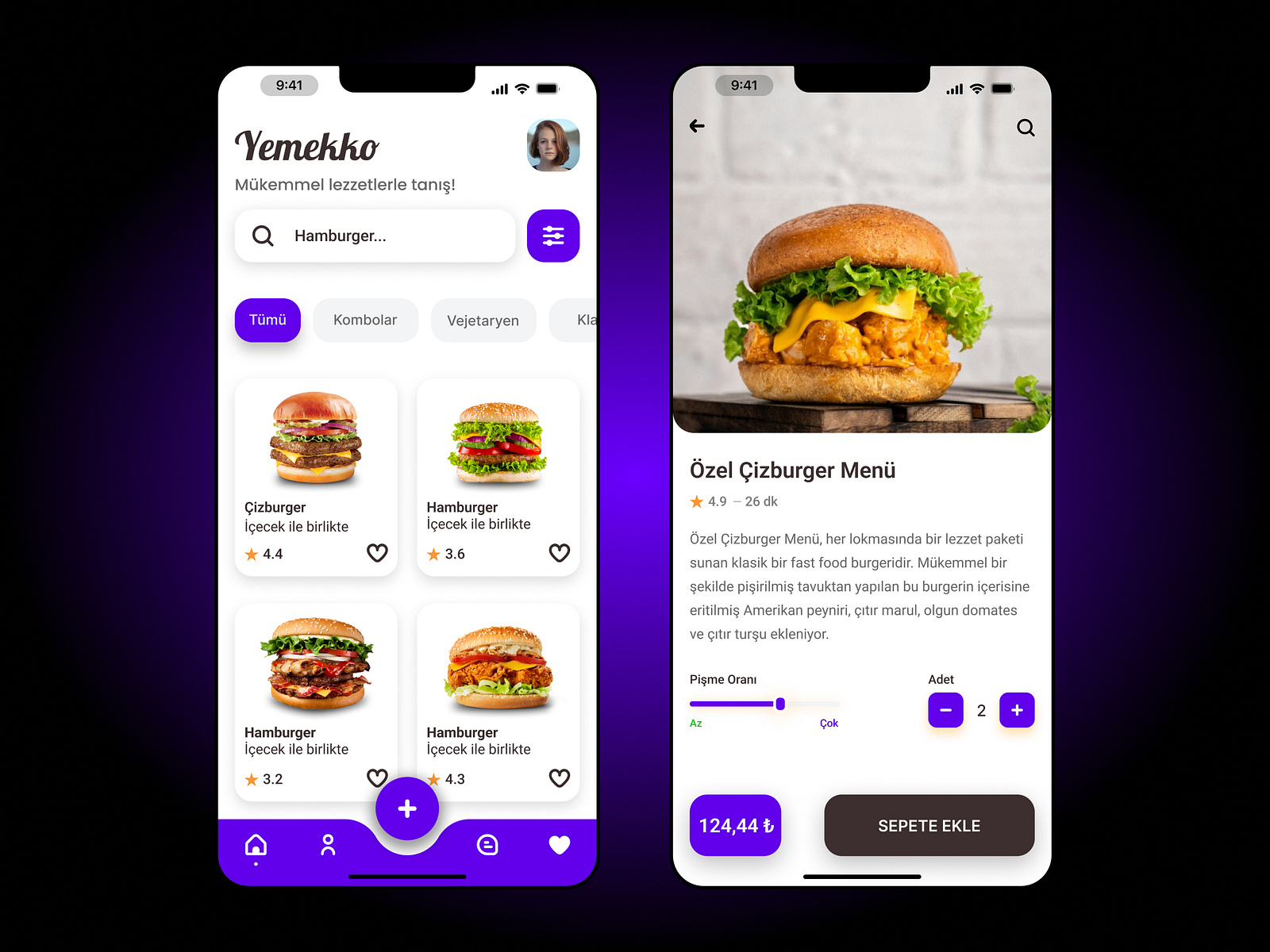 Food Mobile App Mobile UI Design by Selin Bozer on Dribbble