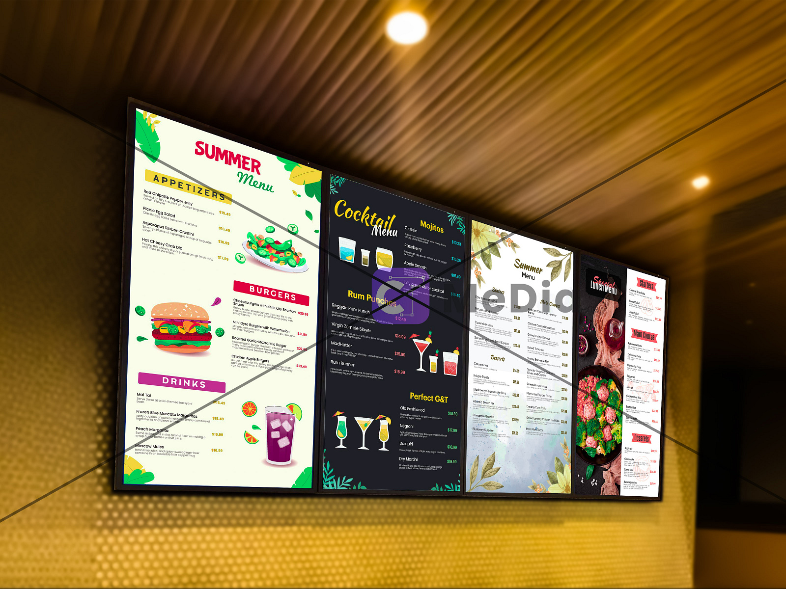 Vertical Digital TV Menu Board by CT MeDia Hub on Dribbble