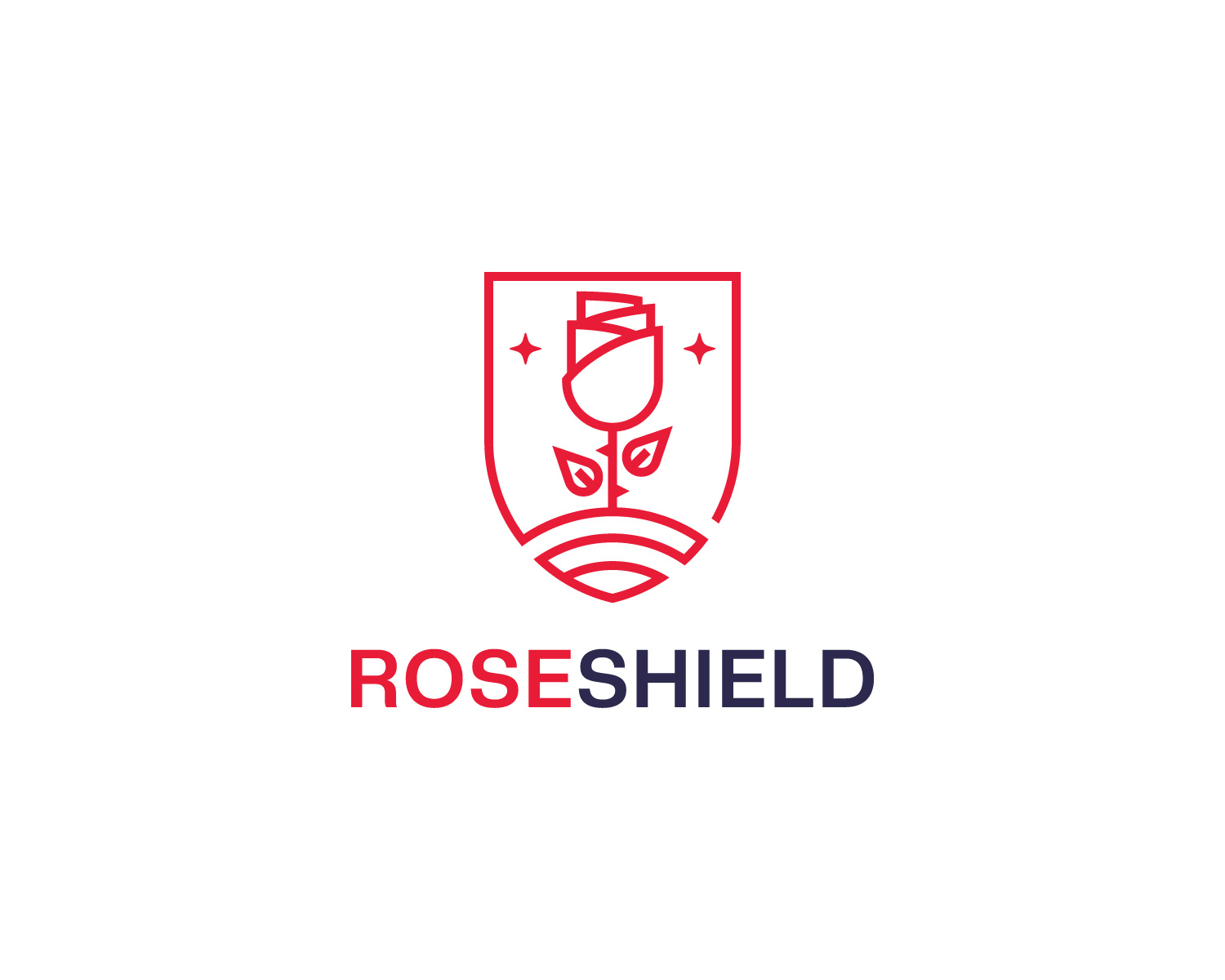 Rose Shield Logo by Comet_s on Dribbble