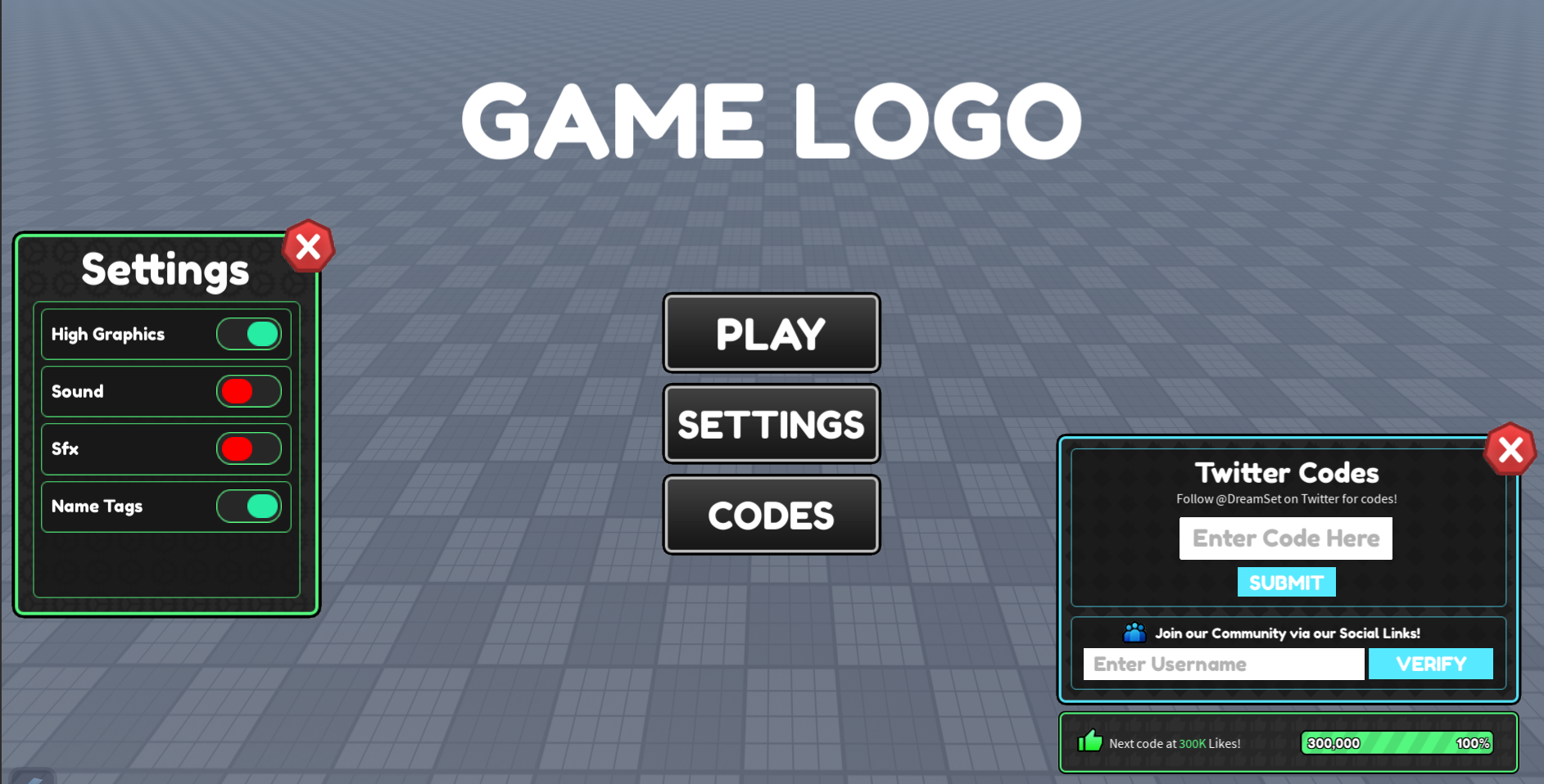 Roblox UI designs, themes, templates and downloadable graphic elements ...