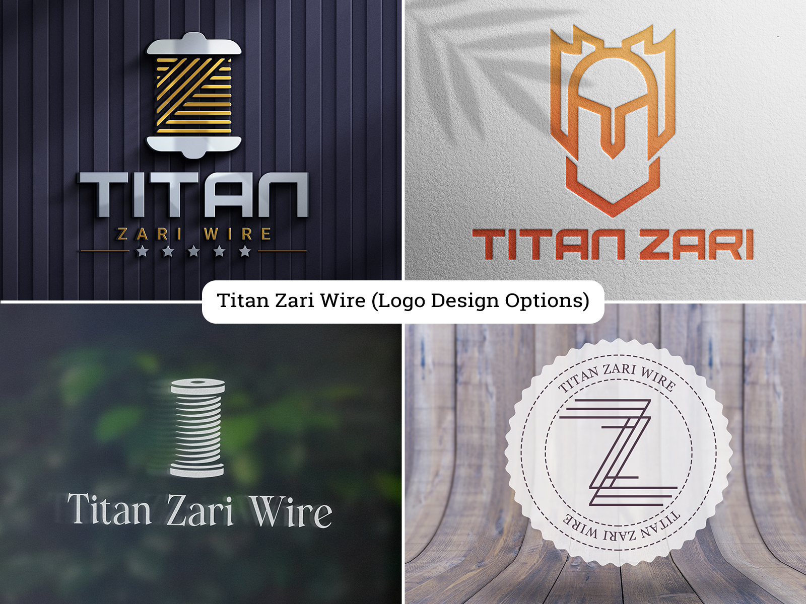 Titan Zari Logo Design (Sold) by Dezignby@Gaurav on Dribbble