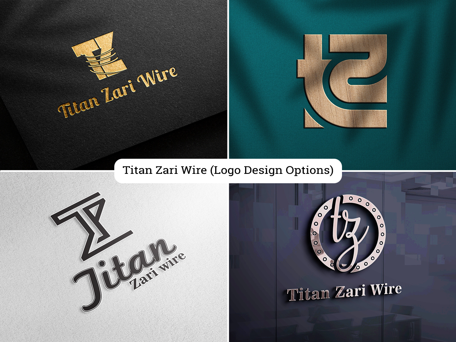 Titan Zari Logo Design (Sold) by Dezignby@Gaurav on Dribbble
