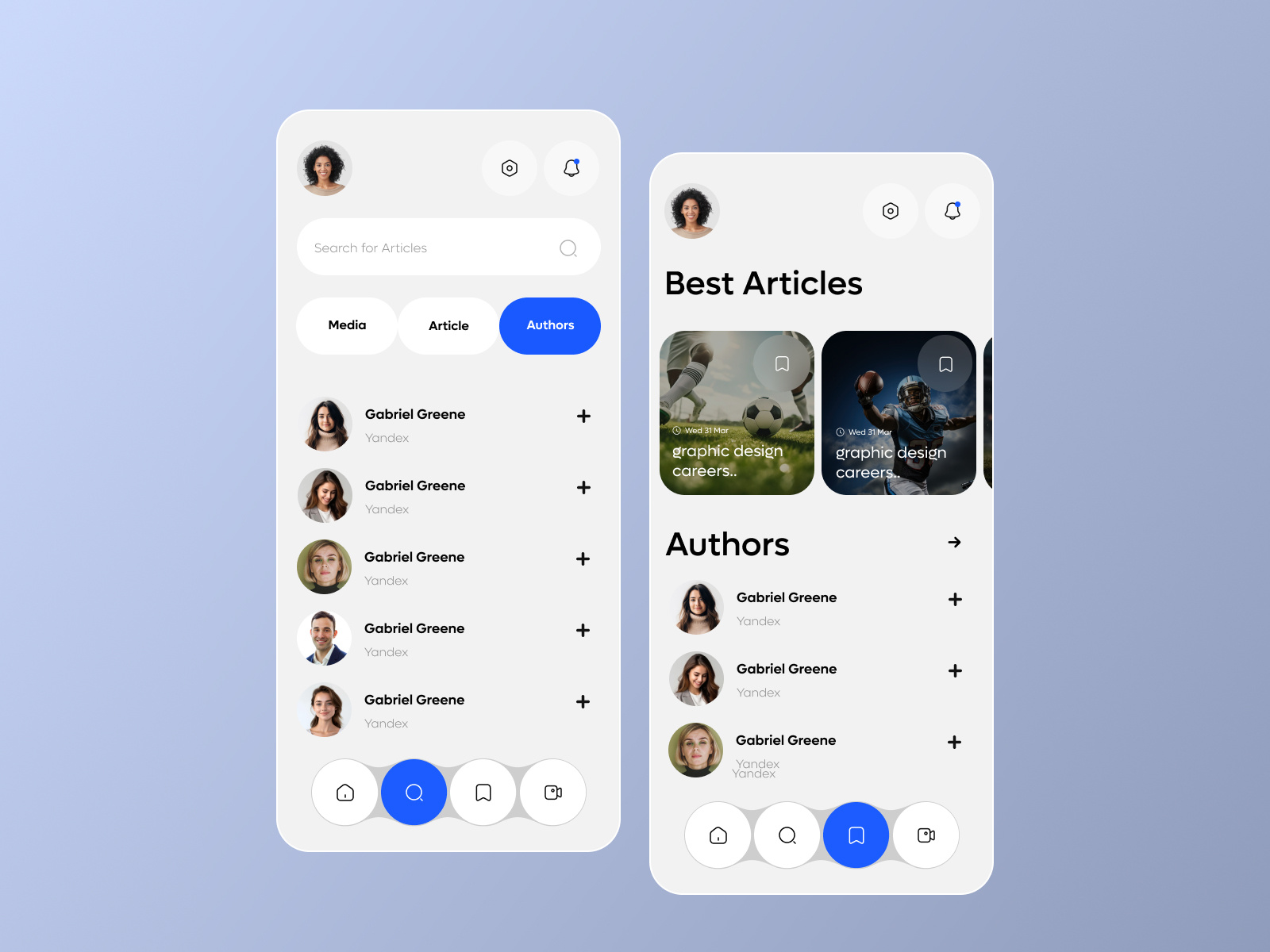 News & Article app mobile ui design by Roohi Koohi on Dribbble