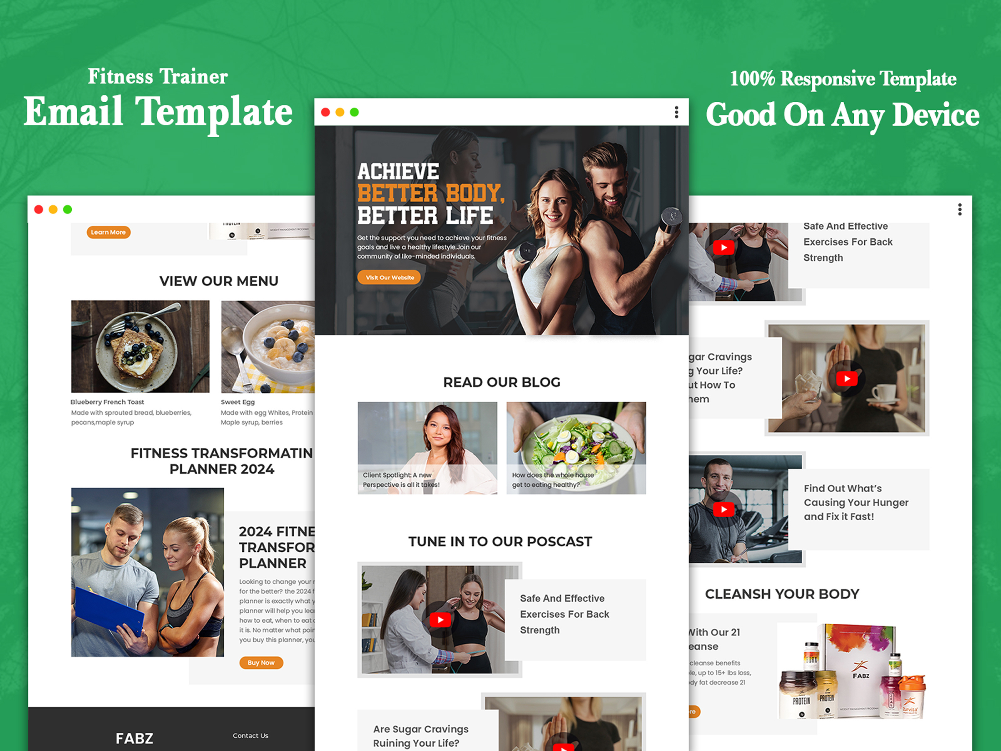 Fitness Trainer Email Template Design by Akash Islam on Dribbble