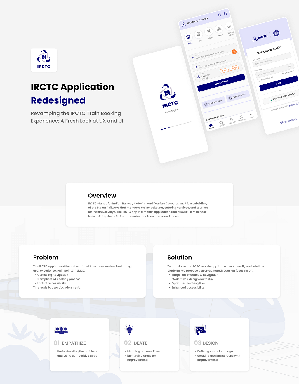 IRCTC Mobile App - Redesign | UI UX Case Study by sweta kaisukar on ...