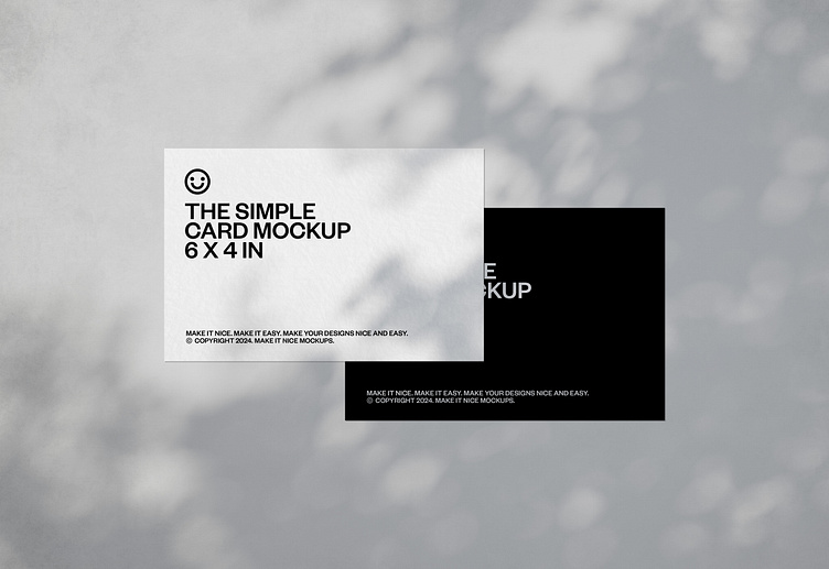 The Simple Card Mockup by Make It Nice Mockups. on Dribbble
