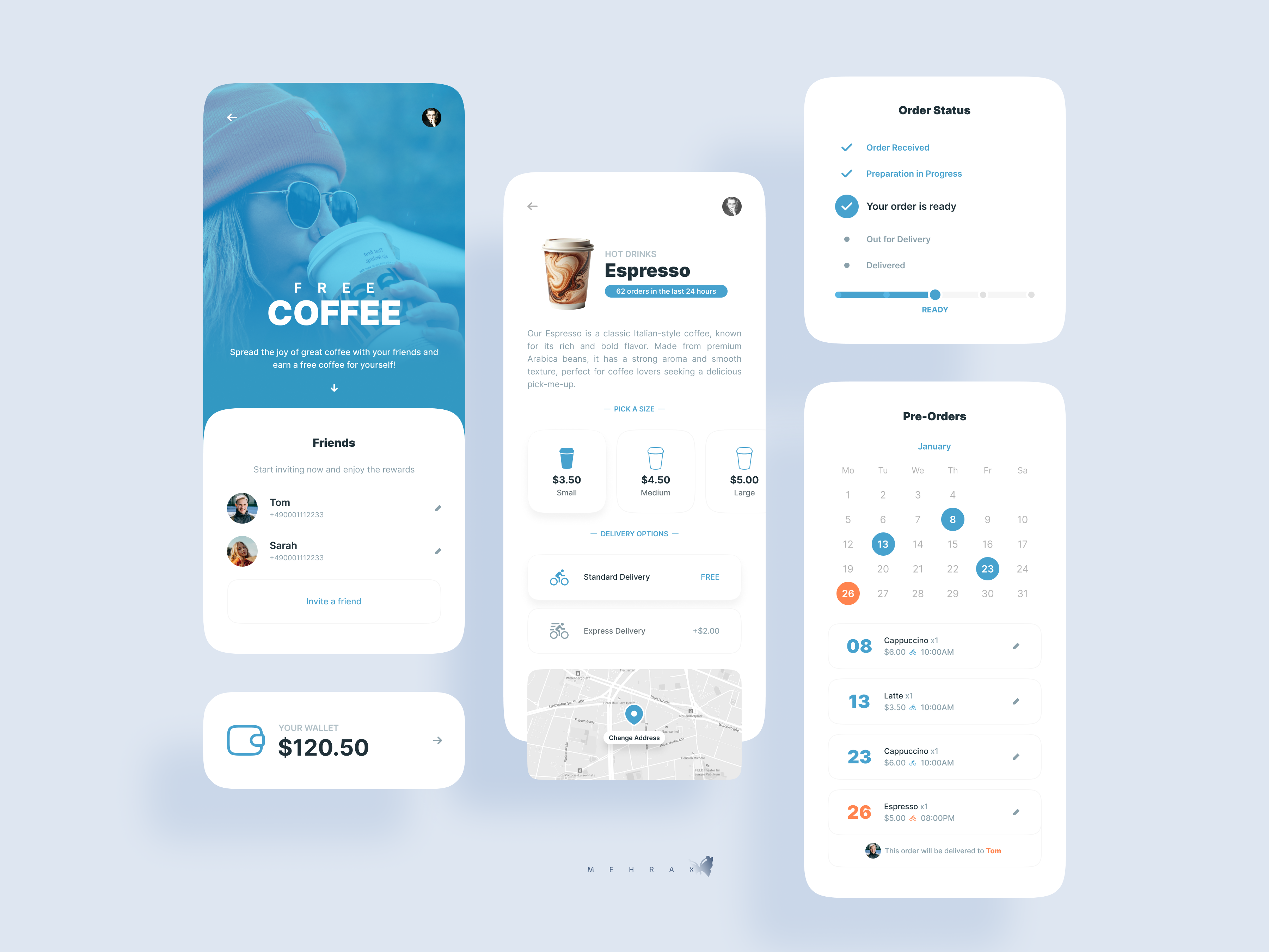 Coffee Ordering App designs, themes, templates and downloadable graphic ...