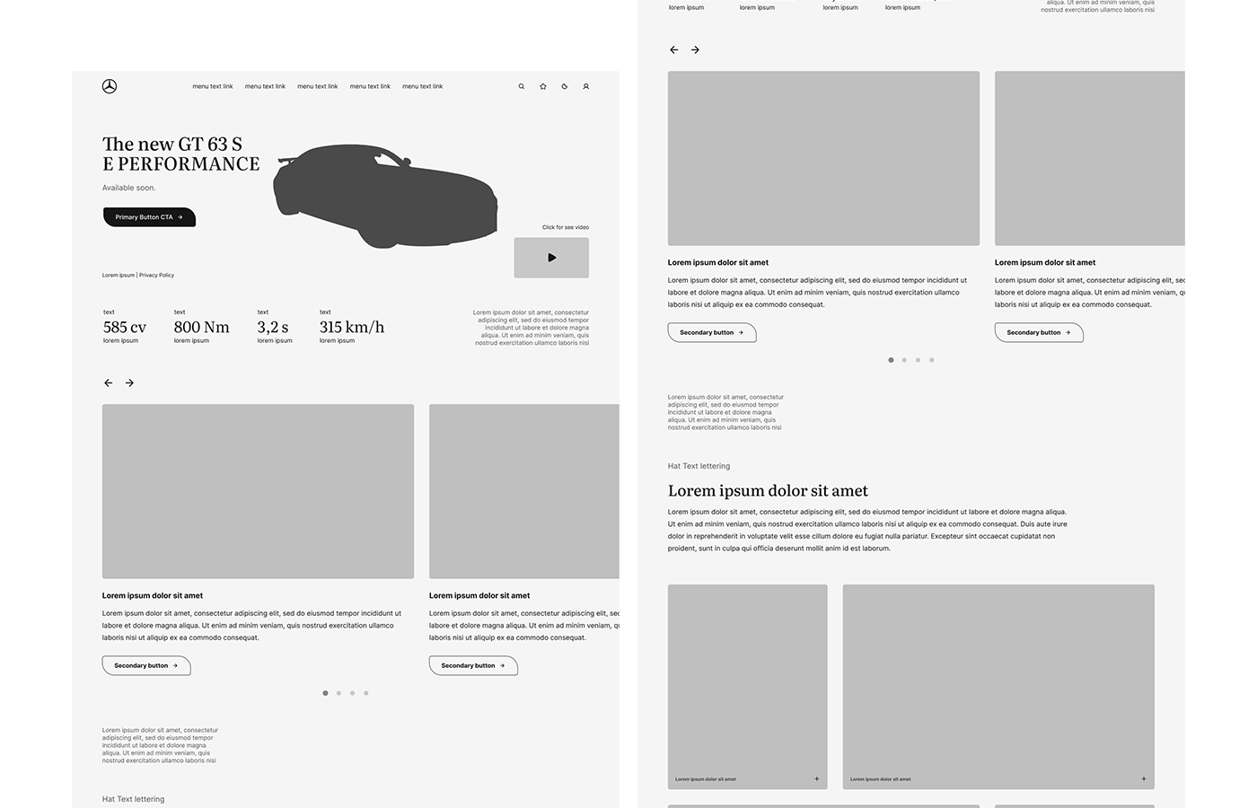 UI/UX - LP Design Study - The new GT 63 S E PERFORMANCE -Benz by ...