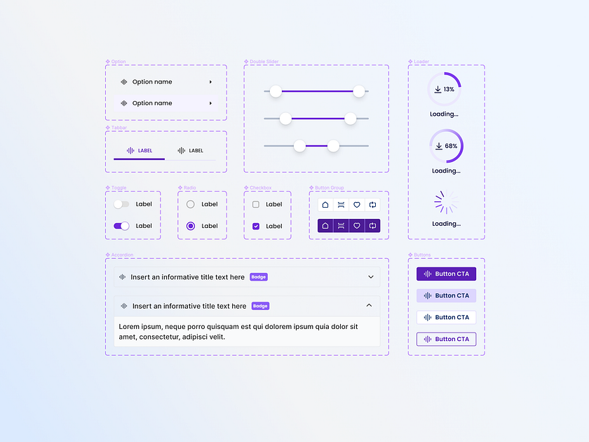 Browse thousands of Design System images for design inspiration | Dribbble