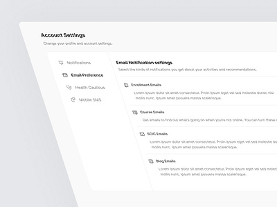 Account Settings Page UI Design by Awlad Hossain on Dribbble