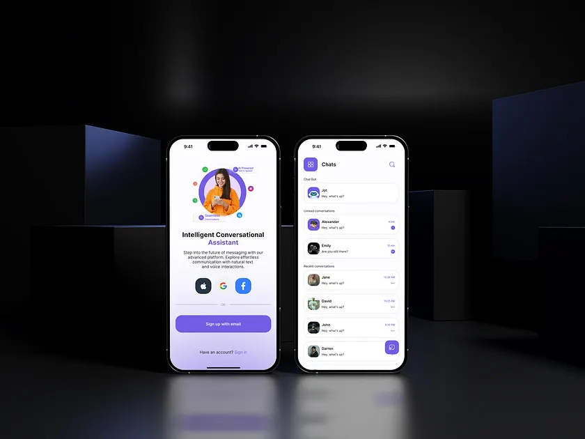 Floating Chat App designs, themes, templates and downloadable graphic ...