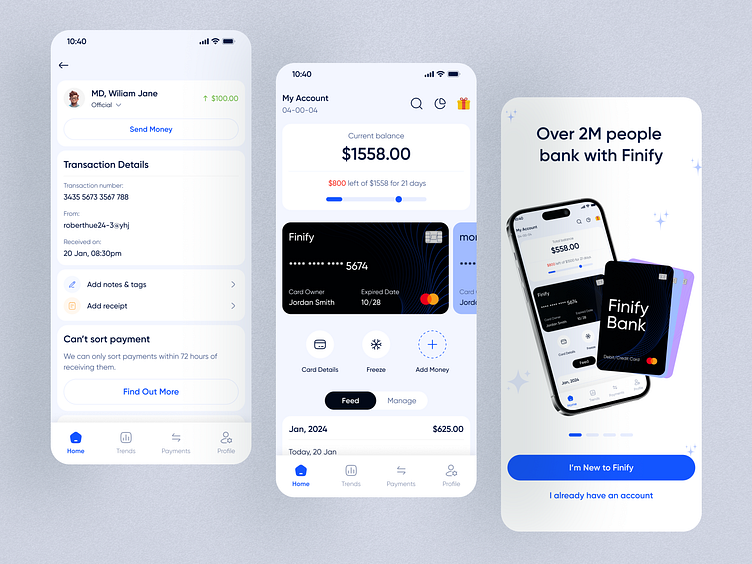 Finify Finance App - Home Page by Filllo Design Agency on Dribbble