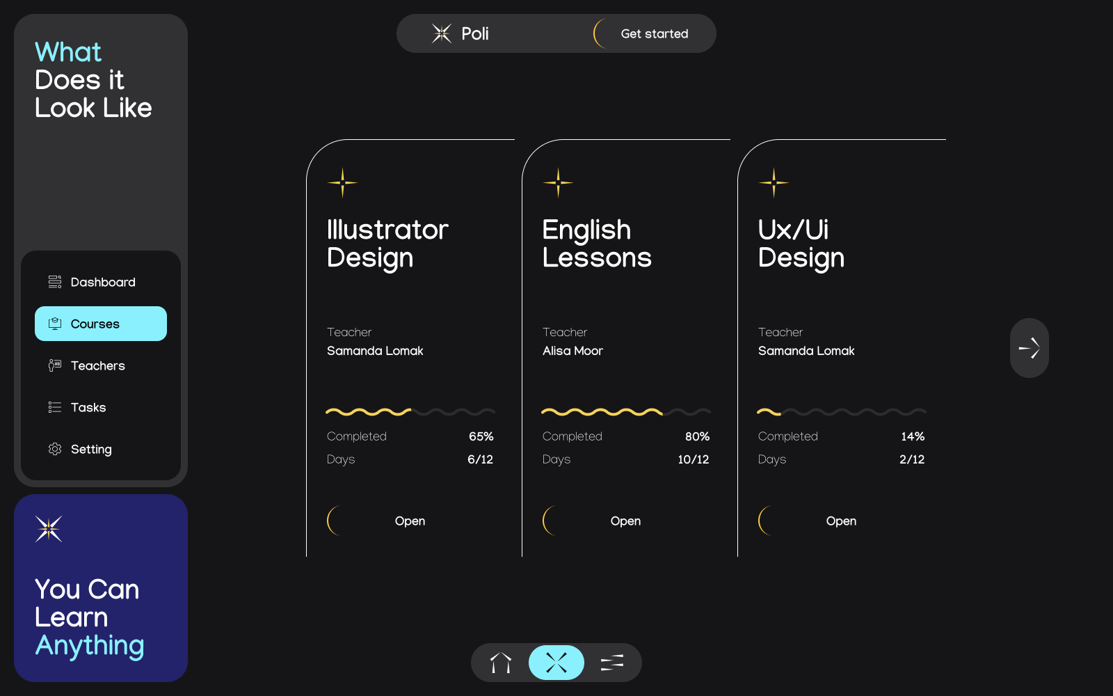 Poli Education Platform by Andriy Bachinskyi on Dribbble