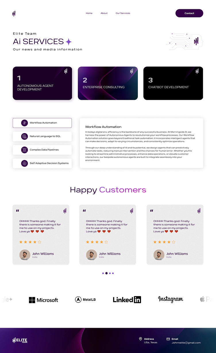 Services page design inspiration by Addy Design Begins on Dribbble