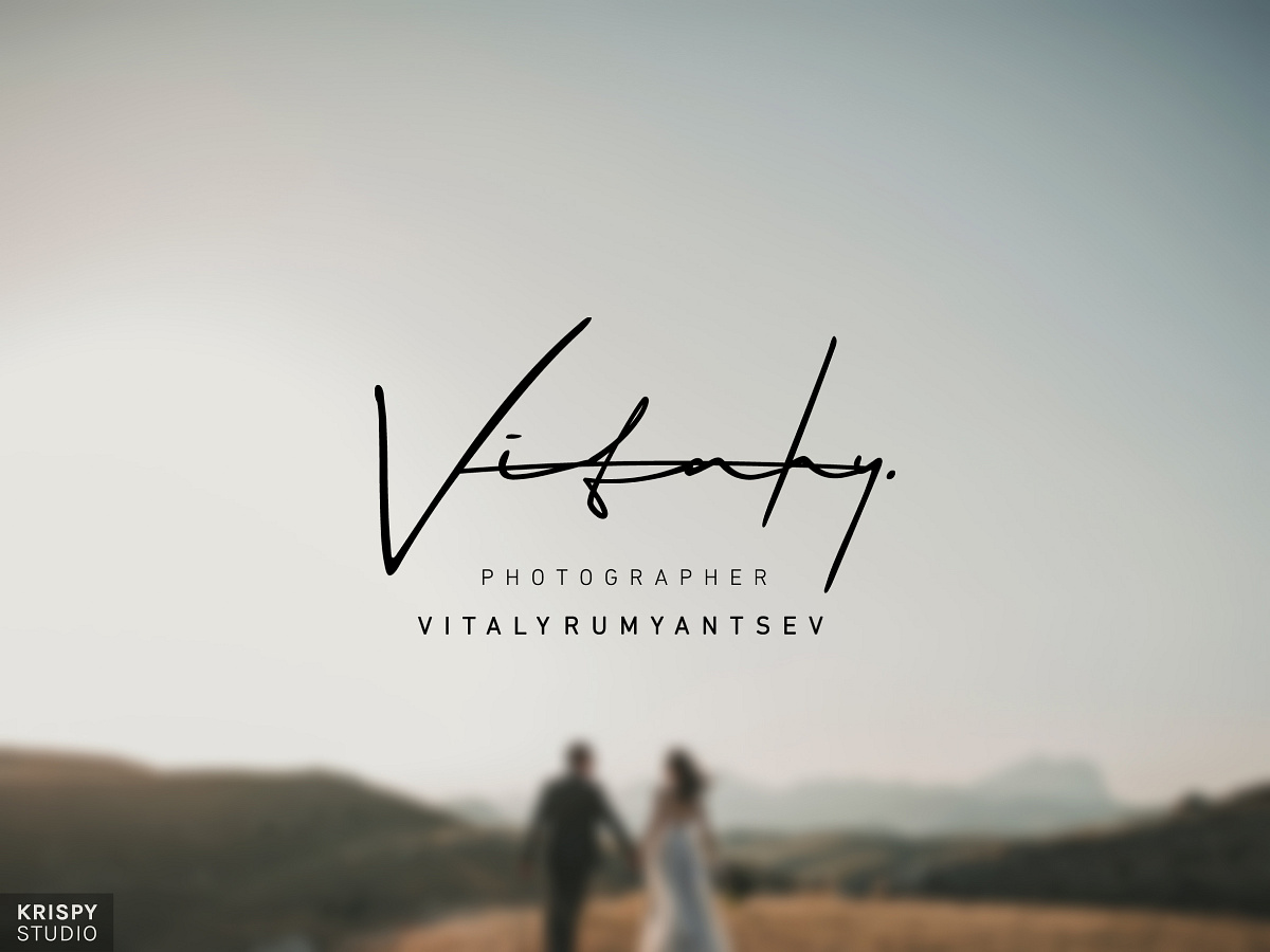 Photographer Signature Logo by Krispy Studio on Dribbble