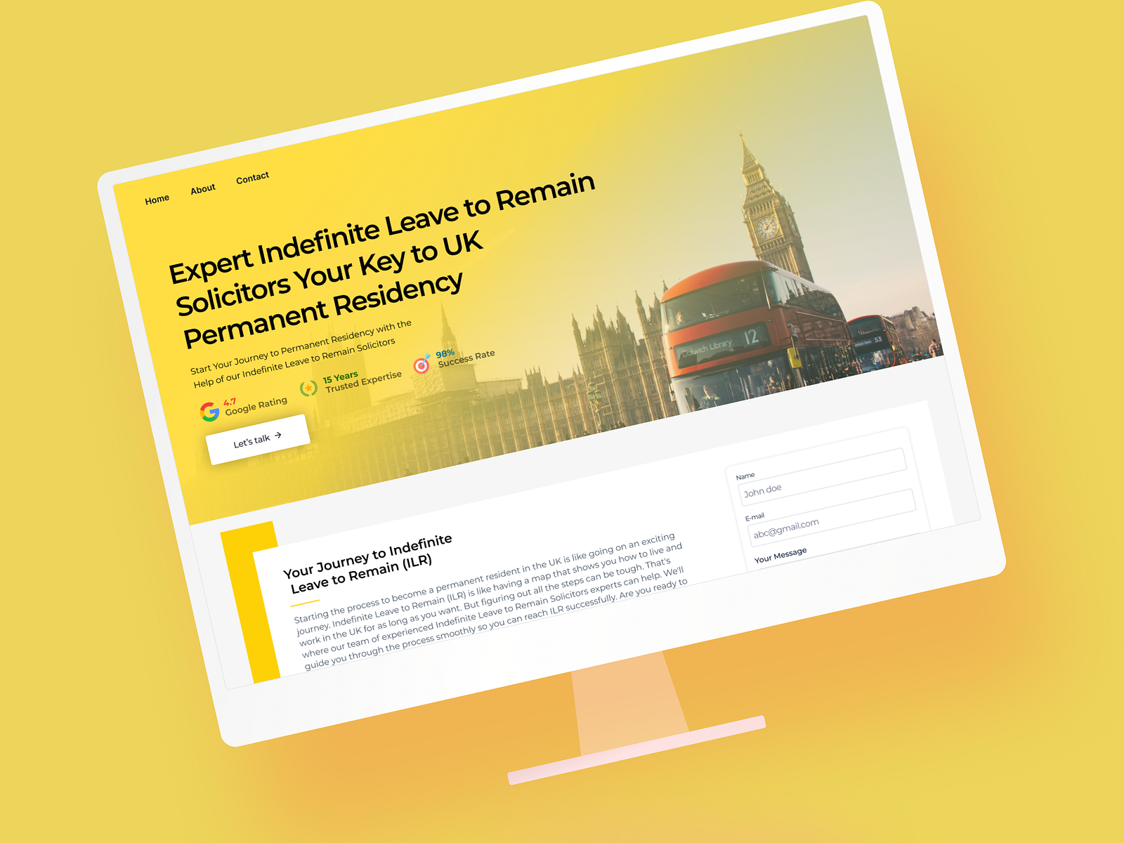 ILR Landing Page. by Mumin Wani on Dribbble