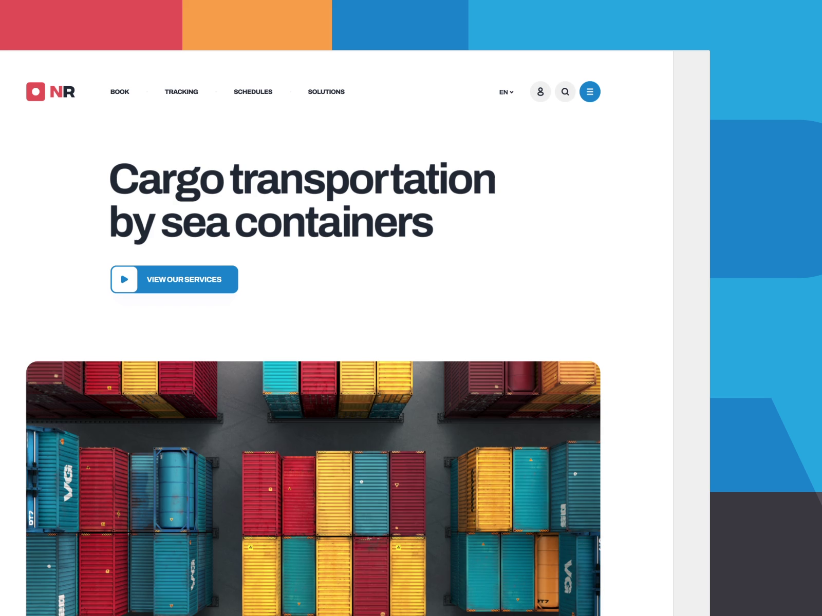 NR CARGO / Web site by Mike | Creative Mints on Dribbble